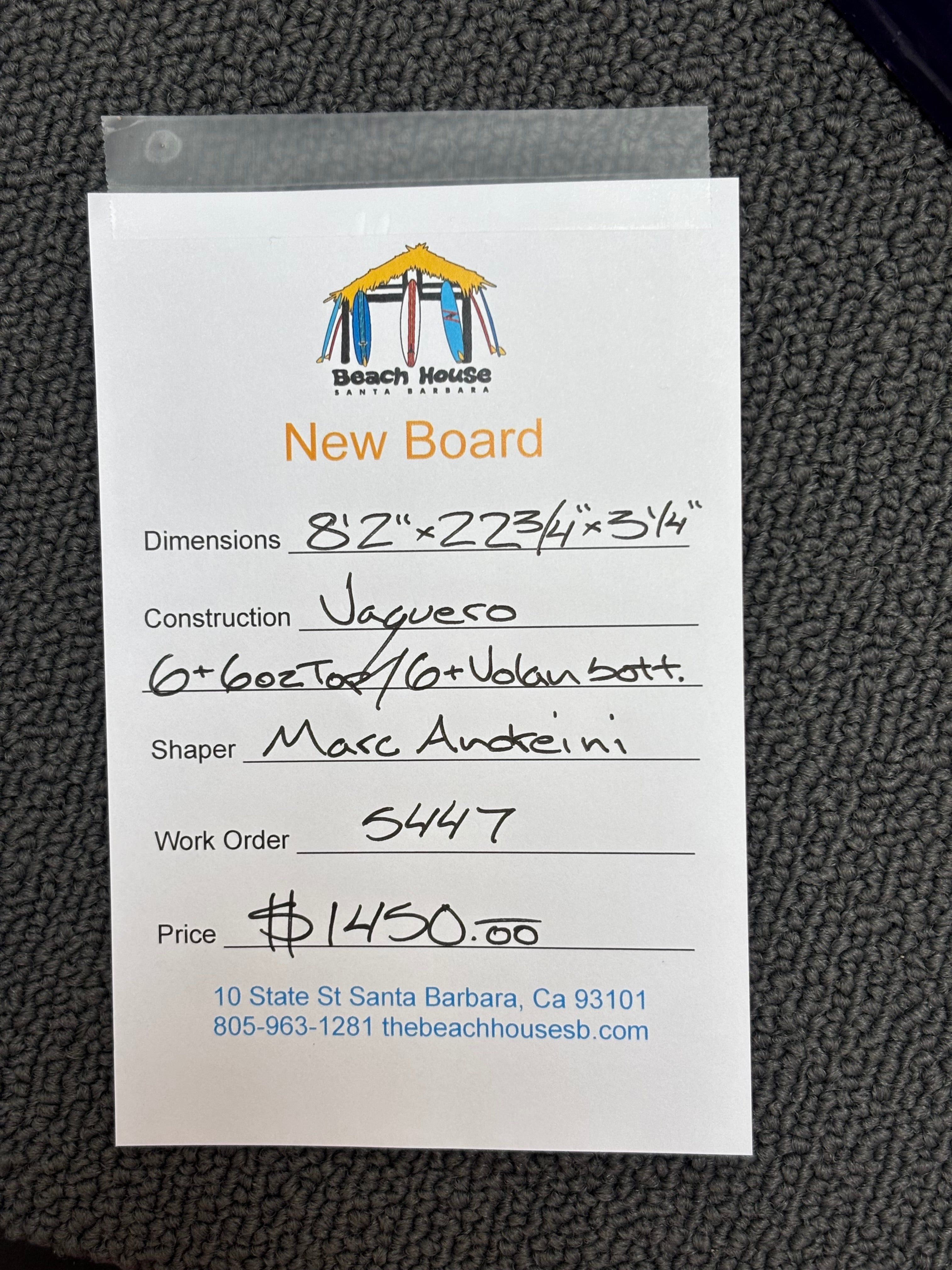 Andreini | 8'2" Vaquero – Surf N' Wear Beach House Online