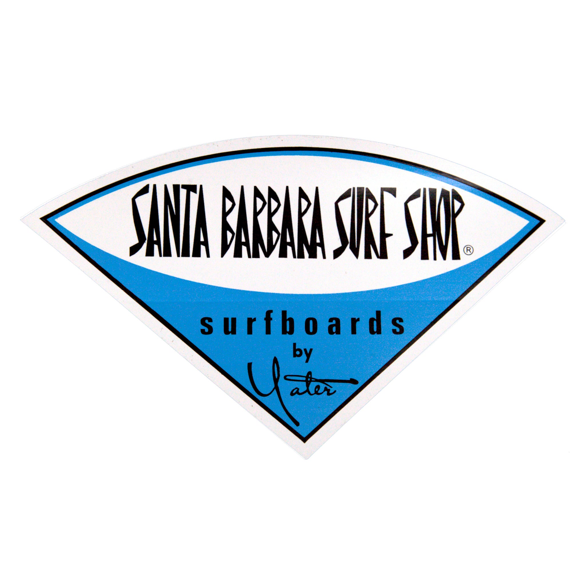 Santa Barbara Surf Shop Classic Vinyl Stickers – Surf N' Wear Beach ...